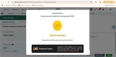 100daysofcode Dsachallenge Geeksforgeeks Problemsolving