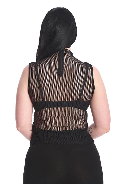 Banned Go Getter Net Top Nyctophilia Gothic Shop Hamburg