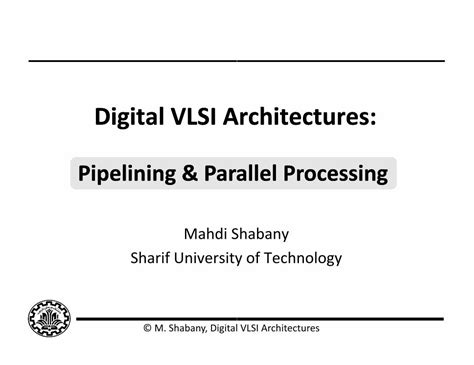 Pdf Digital Vlsi Aarchitectures ~digitalvlsilecturespipelining