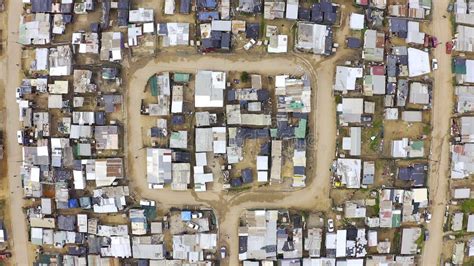 Drone Township And Shack Buildings In South Africa Gugulethu Or