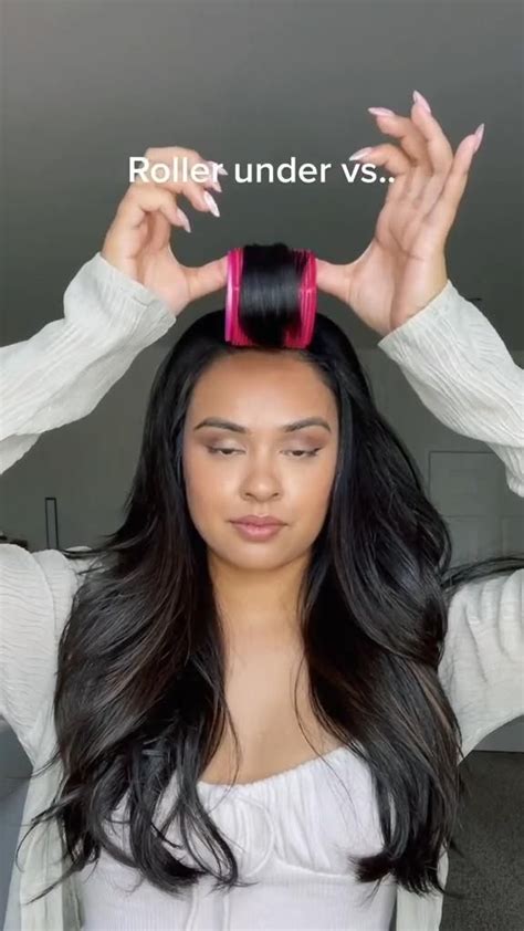 Hair Roller Tutorial Curtain Bangs Inspo Hair Rollers Tutorial
