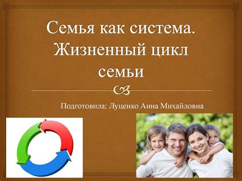 Семья как система Жизненный цикл семьи презентация онлайн