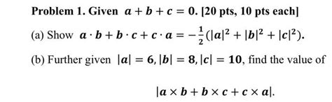 Solved Problem 1 Given Abc0 20 Pts 10pts Each A