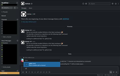 bug github is not a valid command with github integration installed