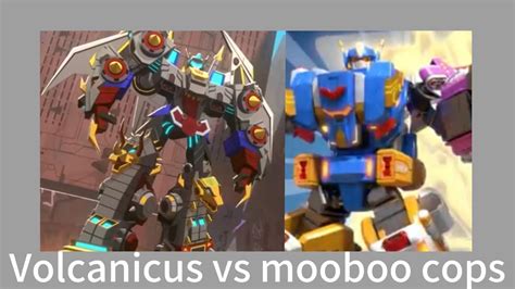 트랜스포머 사이버버스 볼케니커스 Vs 중국 티버스터 전투 영상 Youtube