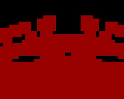 Just Red And Black Pixel Art