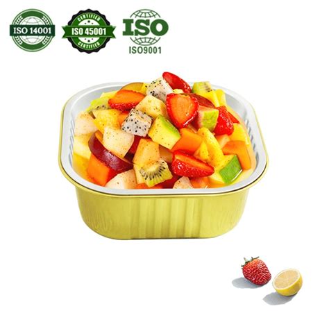 Square Sealable Aluminum Foil Containers
