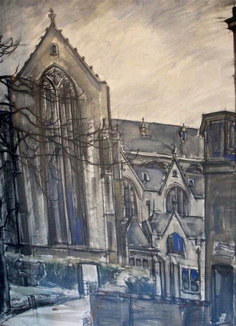Roeland Koning Aquarel Kerk In Gouda 1954 Verkocht Kunstveilingnl