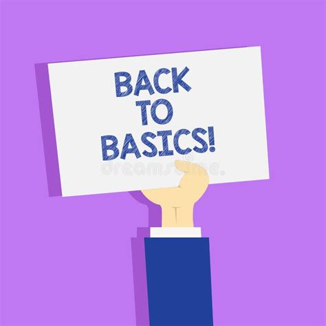 word writing text back to basics business concept for return simple