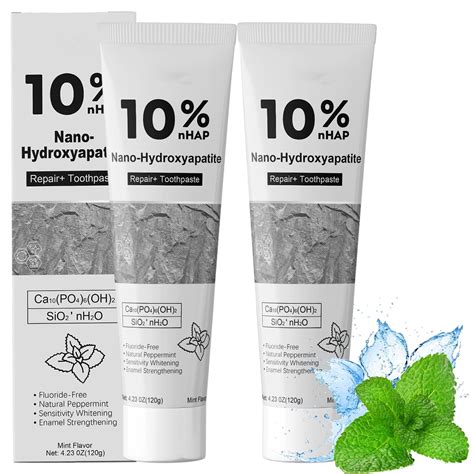 10 Hydroxyapatite Toothpaste For Sensitive Teethenamel Repair And Protectionfluoride Free