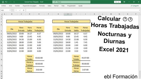 Calcular Horas Trabajadas Excel Suma Y Resta De Horas Ejemplo Hot Sex
