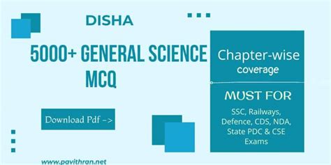 PDF Disha 5000 General Science Chapter Wise MCQs