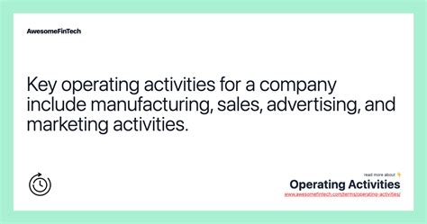 Operating Activities Awesomefintech Blog
