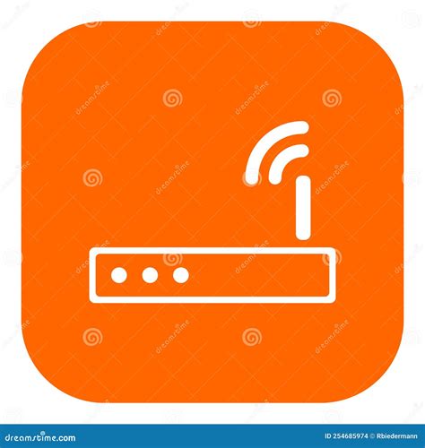 Router And App Icon Stock Vector Illustration Of Symbol 254685974