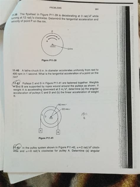 Solved 298 Chap 11 Kinematics Angular Motion 11 12 A