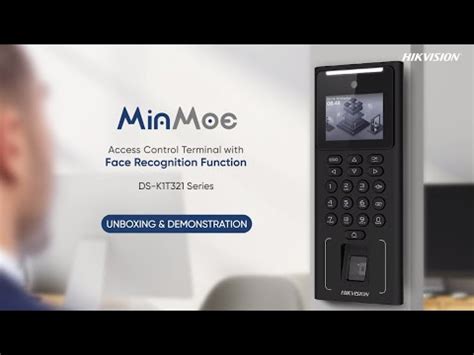MinMoe Face Recognition Terminal DS K1T321 Series Desembalaje Y
