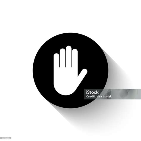 Hand Black Vector Icon Stock Illustration Download Image Now