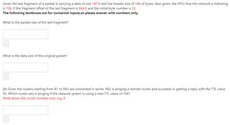 solved given the last fragment of a packet is carrying a