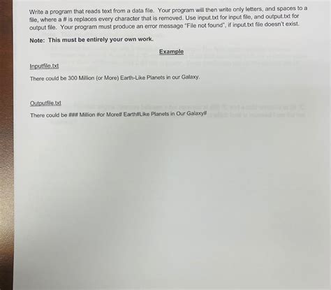 Solved Write A Program That Reads Text From A Data File