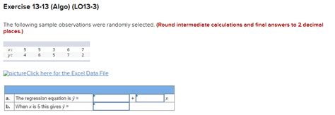 solved exercise 13 13 algo lo13 3 the following sample