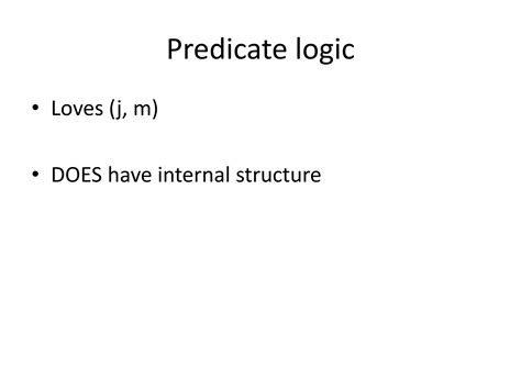Predicate Calculus Up PPT