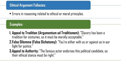 Ethical Fallacies In Arguments Types Examples And Avoidance