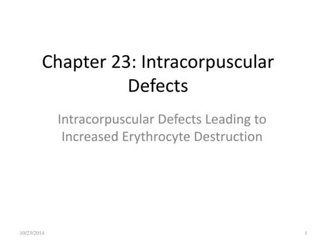 Ppt Chapter 23 Intracorpuscular Defects Powerpoint Presentation
