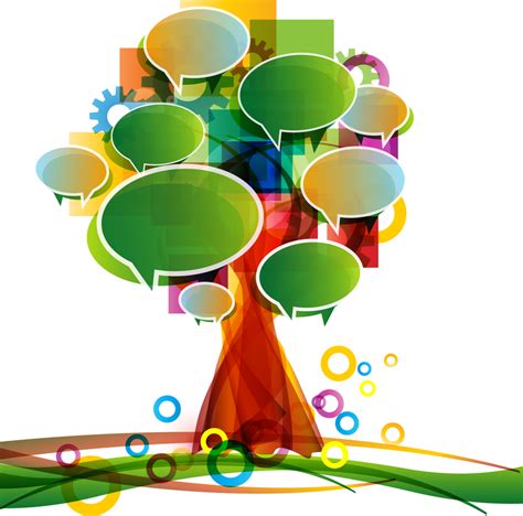 Dialog Box Made Of Trees 01 Vector Vector Download