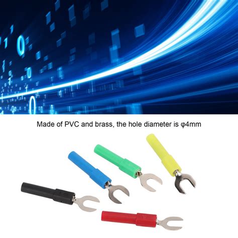 U Type Wire Connector Maximum 10A Current PVC Material Fork Spade Wire Connectors 6mm 0 2in Y
