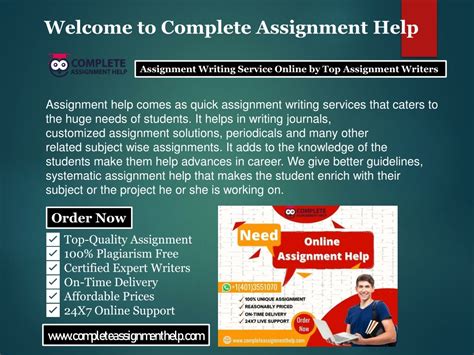 Ppt Assignment Writing Service Online By Top Assignment Writers