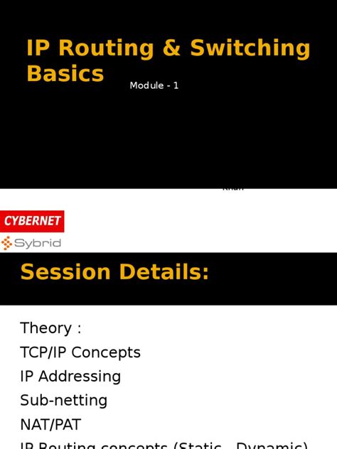 Pdf Ip Routing And Switching Basics Module 1 Dokumentips