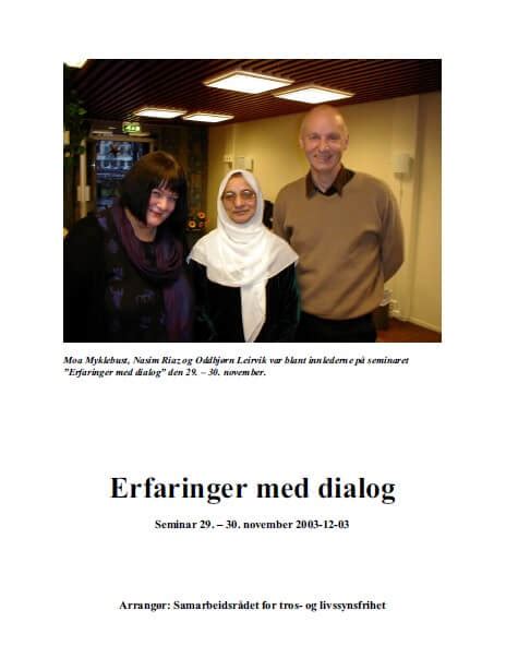 Erfaringer Med Dialog Seminar 29 30 November Samarbeidsrådet For Tros Og Livssynssamfunn