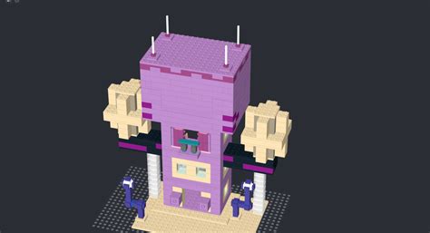 Lego Moc The Shulker Tower By Consideranapkin Rebrickable Build
