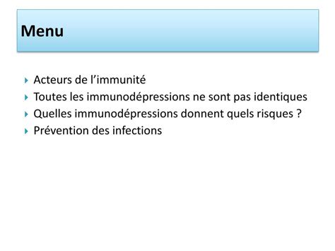 Duacai Pr Vention De Linfection Chez Limmunod Prim Et