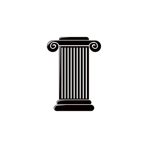 Greek Column Vector Icon Illustration 23199078 Vector Art At Vecteezy
