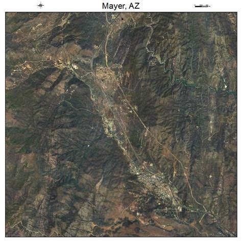 Aerial Photography Map Of Mayer Az Arizona