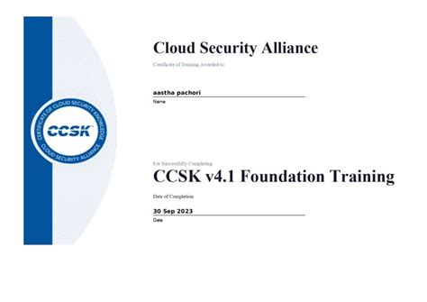 Aastha Pachori On Linkedin Cloudsecurity Ccsk Cybersecurity Continuouslearning Tech