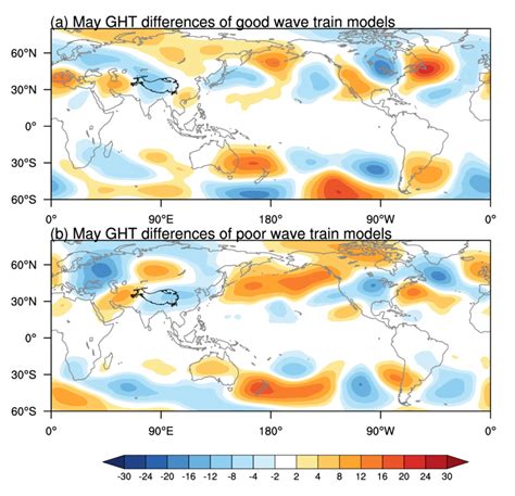 Ensemble Mean Of May Geopotential Height M Differences Due To The Tp