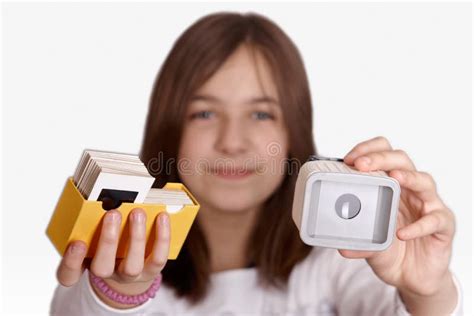 Slides Stock Image Image Of Positive Female Viewer 23905347