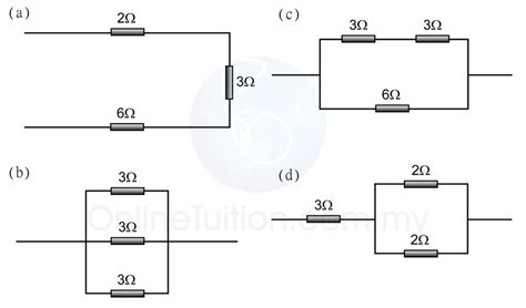 Resistance In Series And Parallel Circuit Spm Physics Form 4 Form 5 Revision Notes