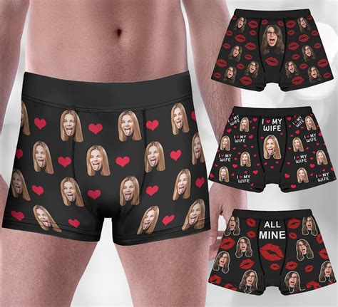 Custom Face Boxerspersonalized Boxers For Husbandunderwear With Photo