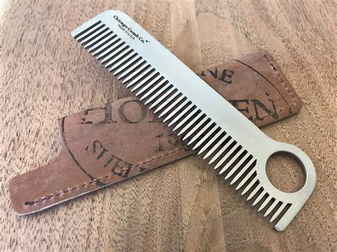 Horween Leather Waxed Canvas Sheaths Chicago Comb