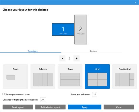 Fancyzones Layout Editor Reports Incorrect Resolution · Issue 9363