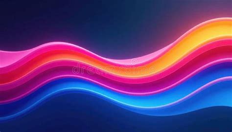 Vibrant Swirling Color Gradients Form Dynamic Wave Pattern Dynamic Wave Curves Stock