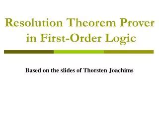 Ppt Resolution In Propositional And First Order Logic Powerpoint Presentation Id