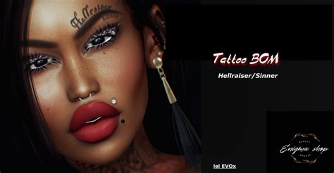 Second Life Marketplace Sinnerandhellraiser Tattoo Lel Evox