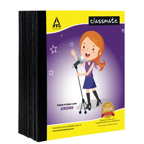 Shop Classmate Notebook 190 Cm X 155 Cm 92 Pages Maths Ruled Hard