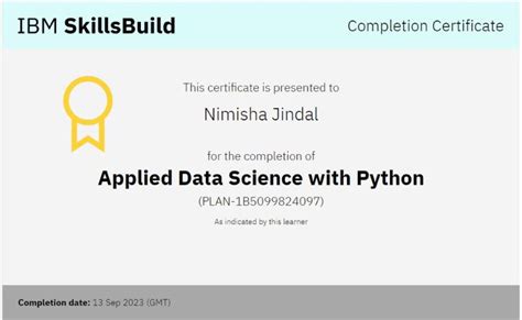 Nimisha J On Linkedin Datascience Python Ibm Skillsbuild