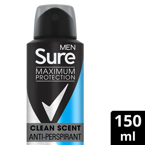 Sure Men Clean Scent Max Protection Antiperspirant 96hr Spray