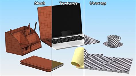 Computer Workplace Set 3d Model 119 3ds Blend C4d Fbx Max Ma Lxo Obj Free3d
